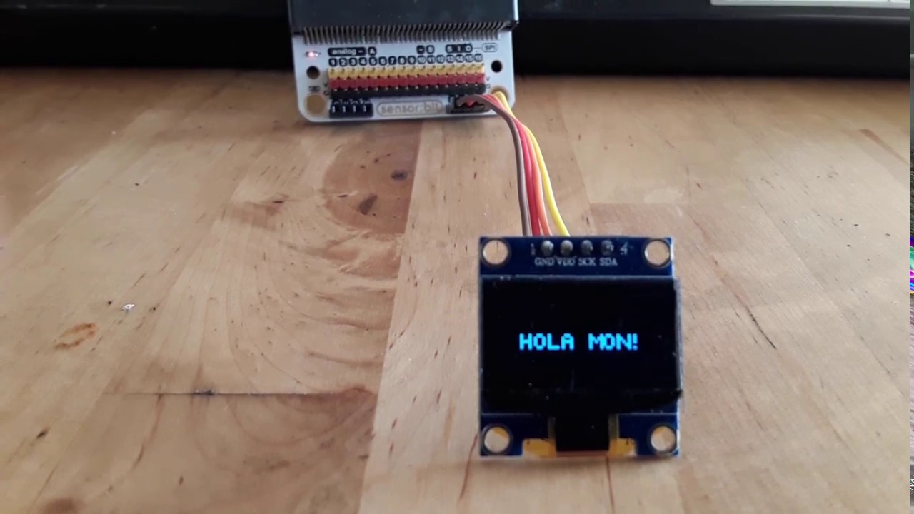 Pantalla OLED amb micro:bit - YouTube