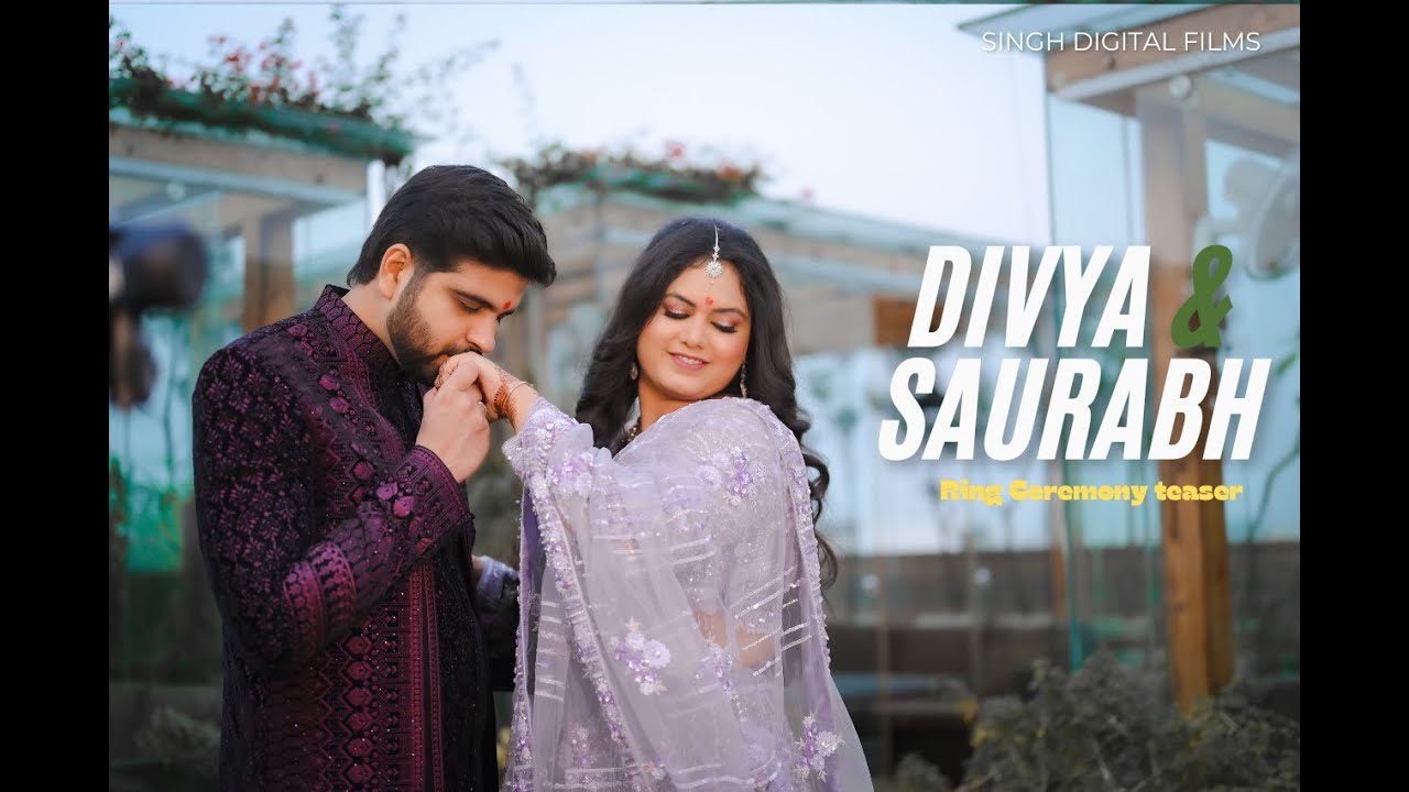 💍 A New Chapter Begins | Divya & Saurabh's Ring Ceremony 💖 # ...