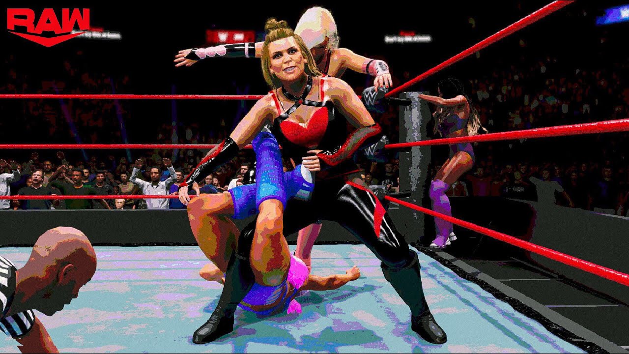 wwe 2k raw: six womens tag team match - natalya, paige, & bea priestley ...