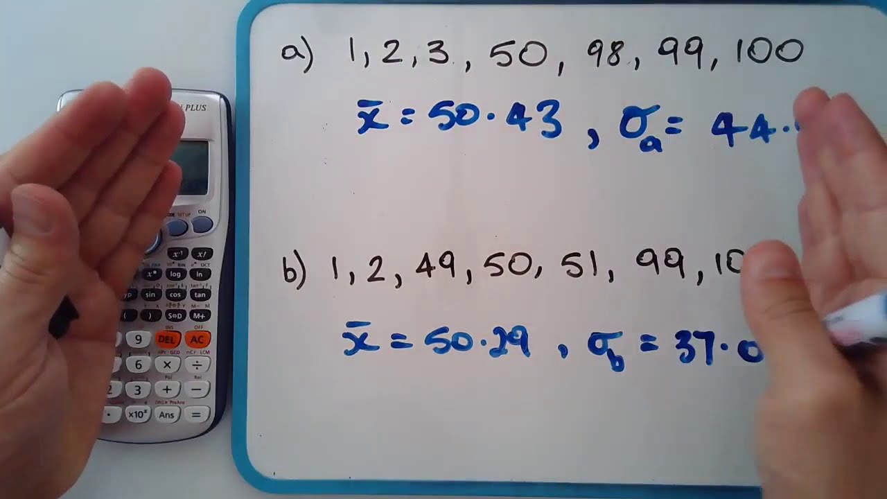 How to calculate standard deviation of dataset using STAT mode on Casio ...
