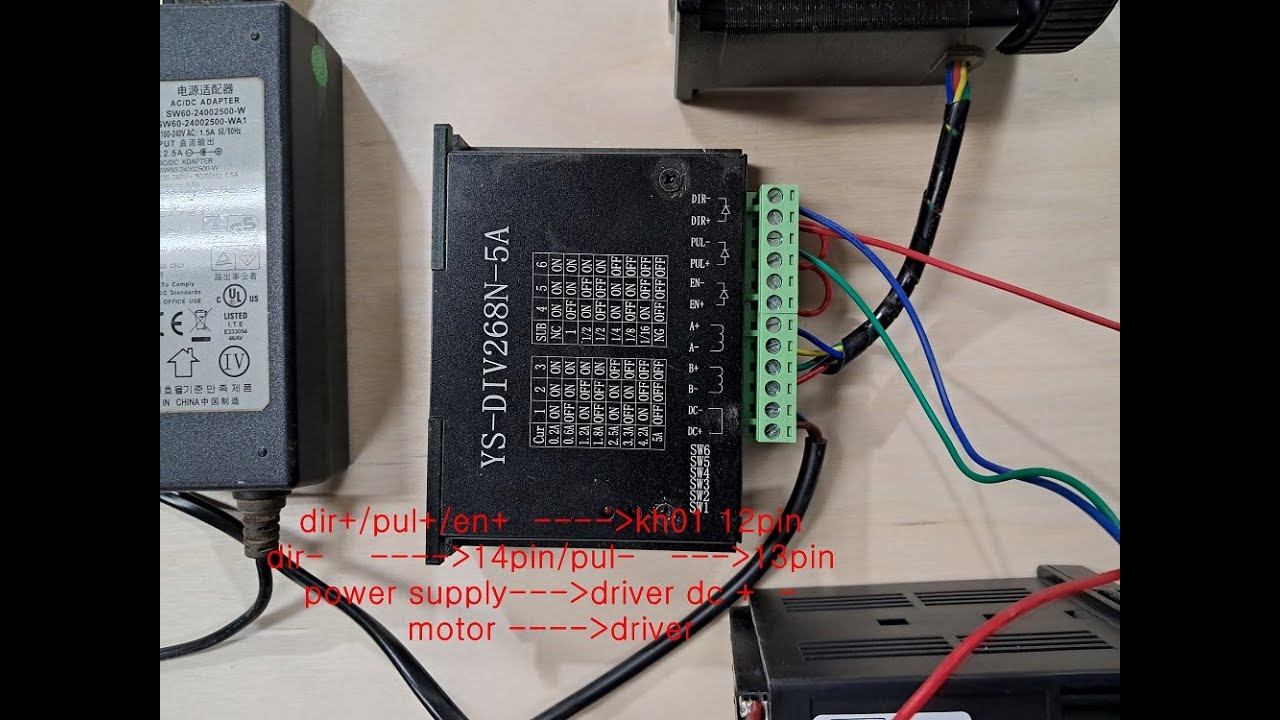 stepper motor controler Automation prg control panel - YouTube