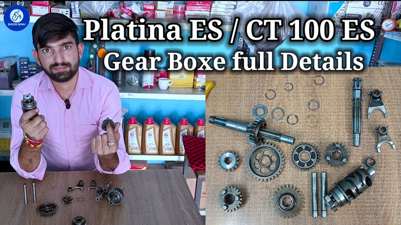 Gear Box full Details CT 100 / Platina ES / KB 4S - YouTube