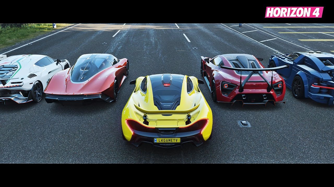 Top 12 Fastest Speed Cars Drag Race in Forza Horizon 4 - YouTube