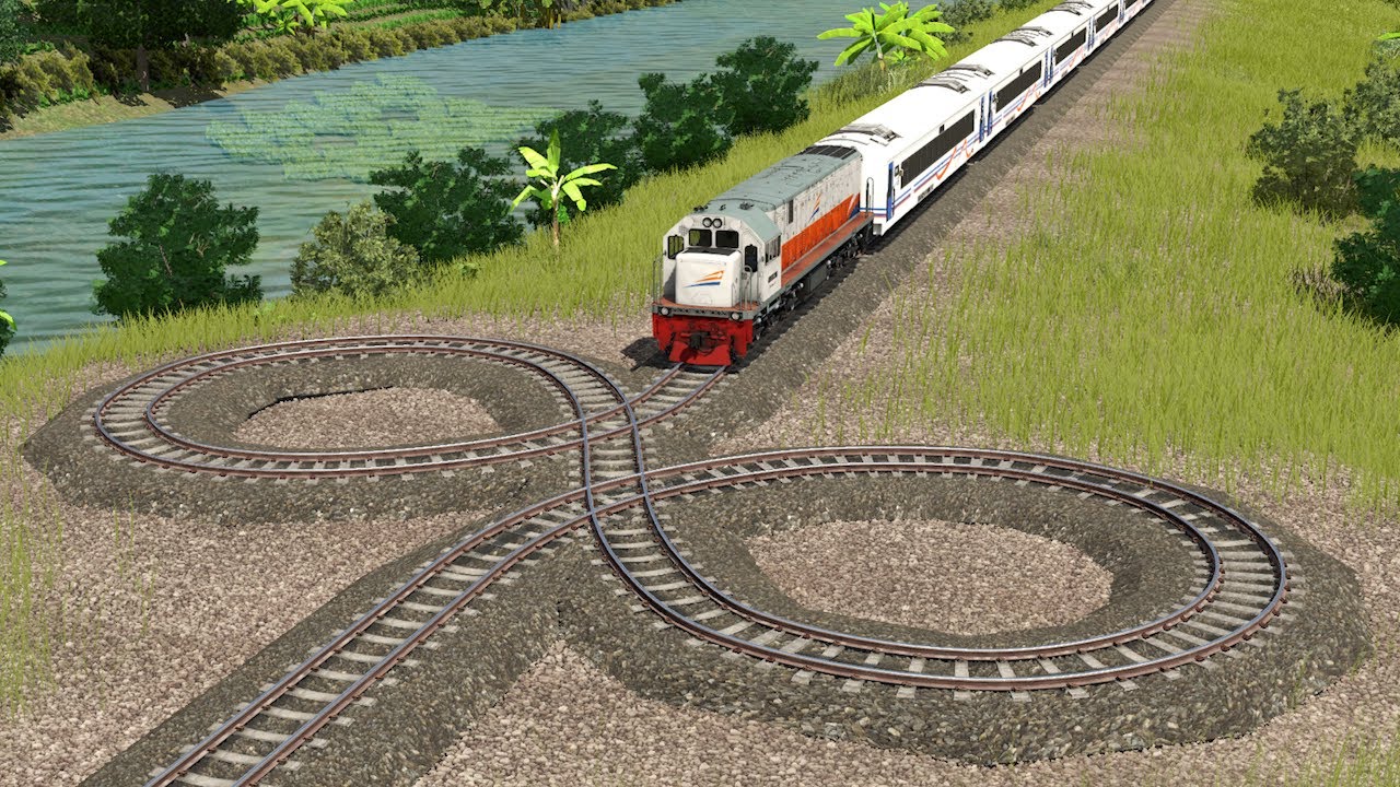 Kereta Api Melingkar Dan Silang | Circular And Cross Trains Rail King ...