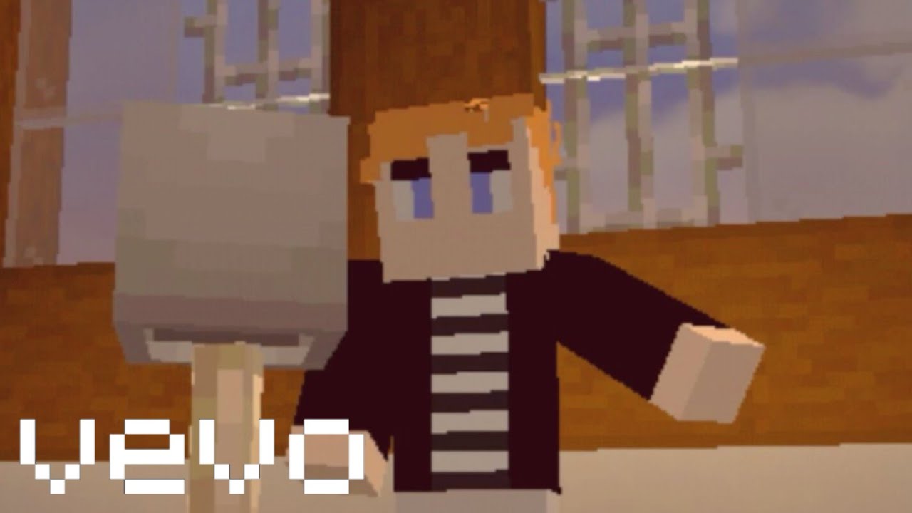 Never gonna give you up but in minecraft - YouTube