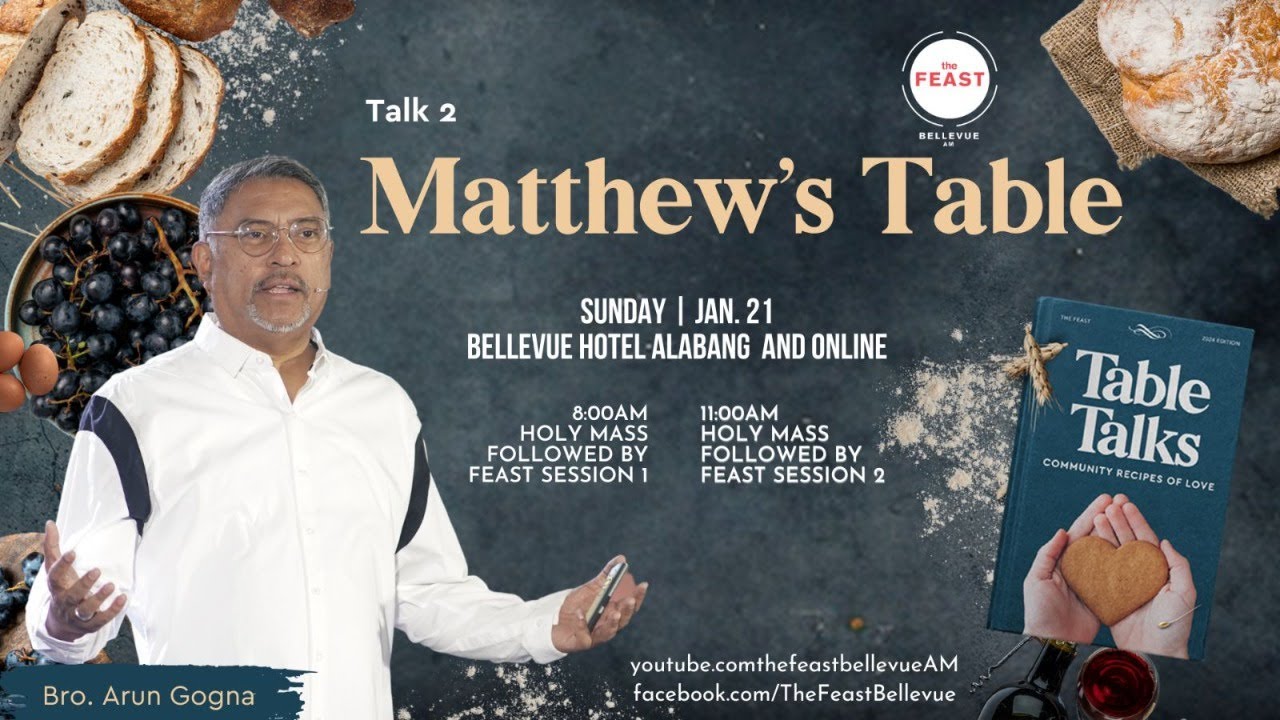 01-21-2024 | Feast At Home | Table Talks: Community Recipes of Love Talk 2 - Matthew’s Table ...