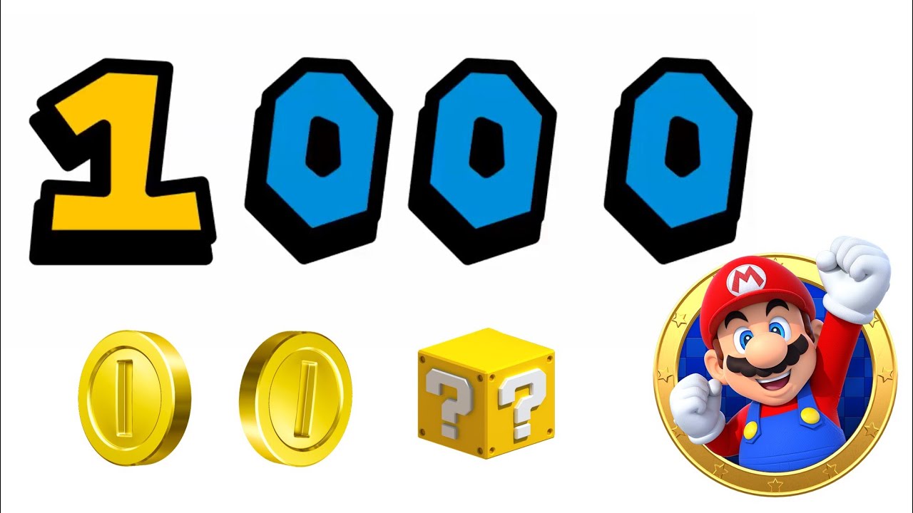 ⏱️🍄 Conteo de 0 a 1000 - Estilo Super Mario Bros - ¡Con Sonidos de ...