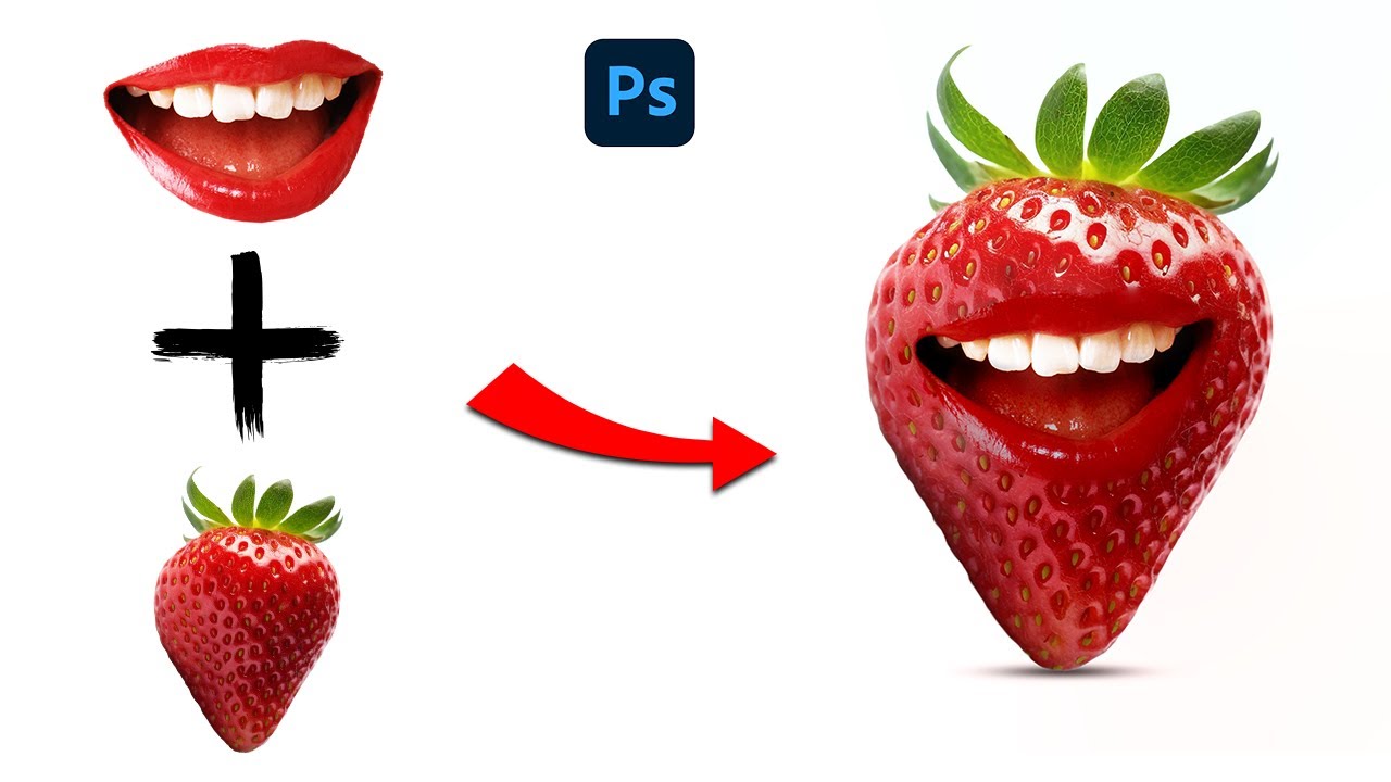 Fruit Photo Manipulation in Photoshop | Strawberry Mouth - YouTube