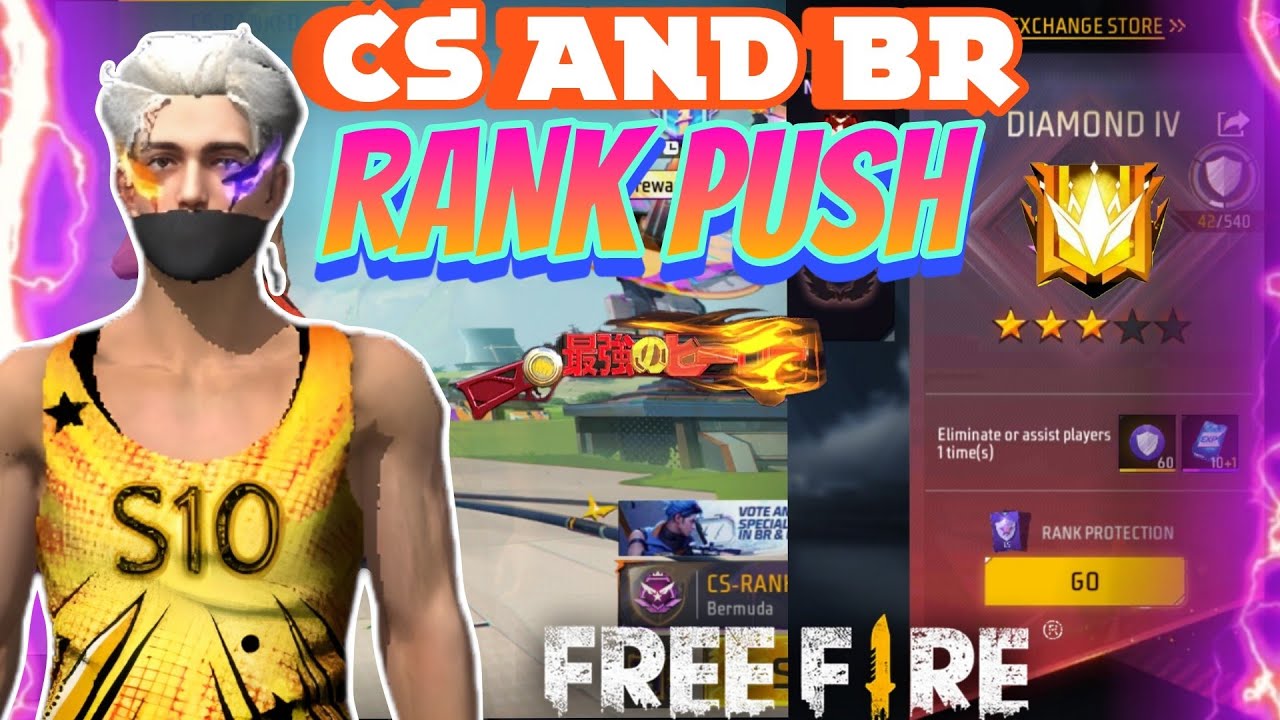 CS AND BR Rank Push After 12th Board Gold To Grandmaster//Free Fire # ...