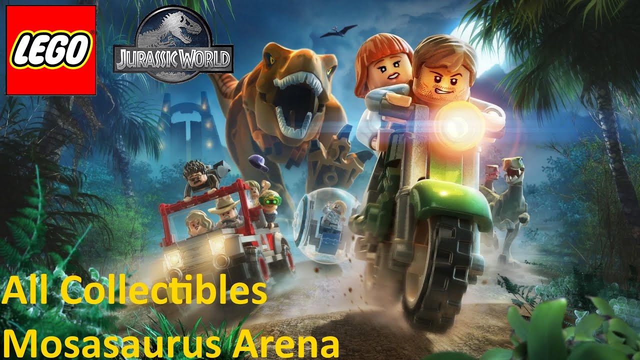 LEGO Jurassic World - Mosasaurus Arena - All Collectibles - YouTube