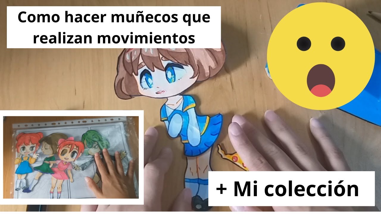 Como hacer muñecos de papel que puedan realizar movimientos (créditos a ...