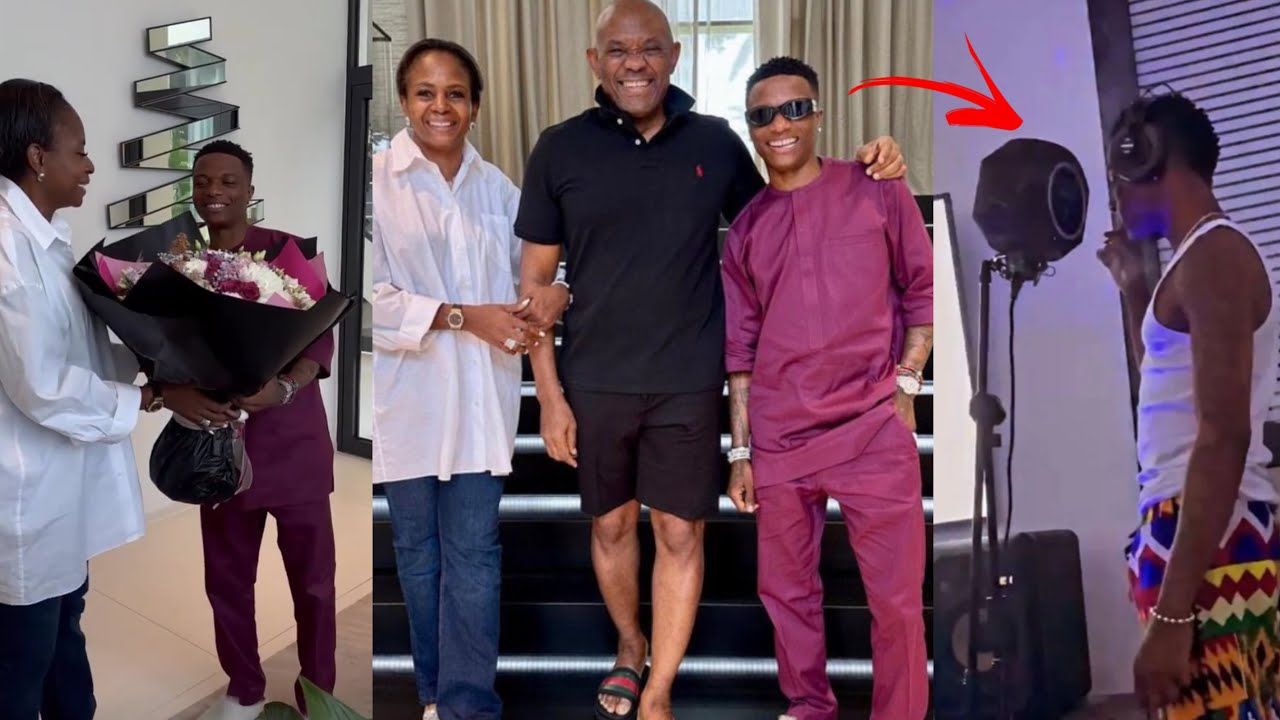 Wizkid Visit Billionaire Tony Elumelu and Family as his Back in Studio ...