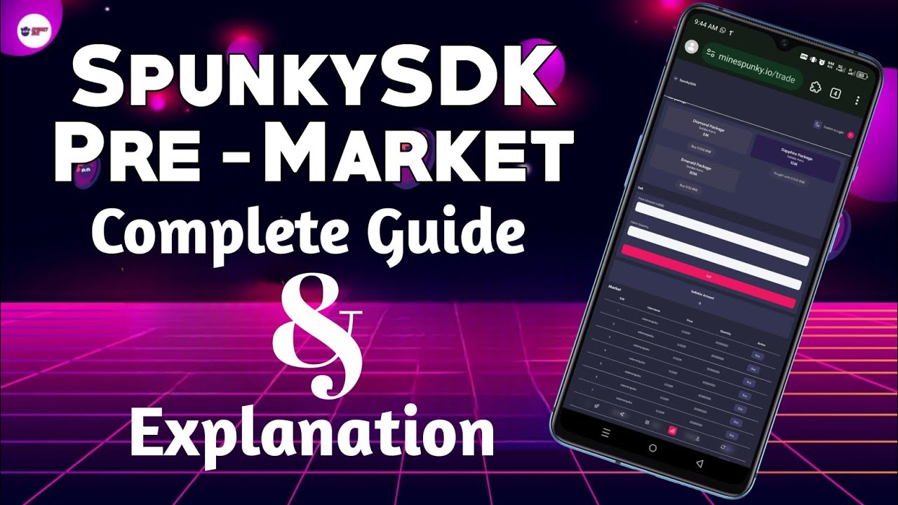Spunky Pre-Market Complete Guide with Detailed Explanation - YouTube