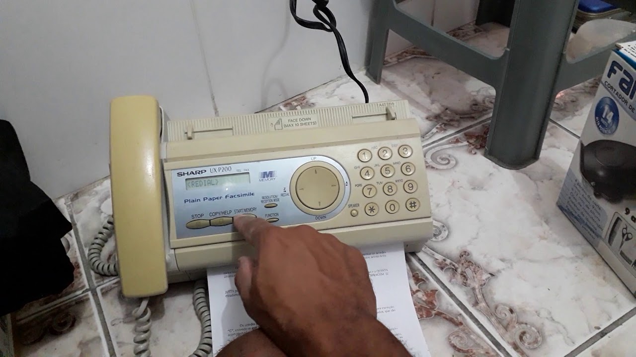 Fax Sharp ux p200 - YouTube