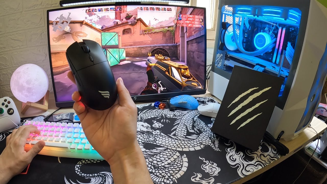 Novo Mouse Fallen Pantera PRO Wireless - Testando no Valorant - YouTube