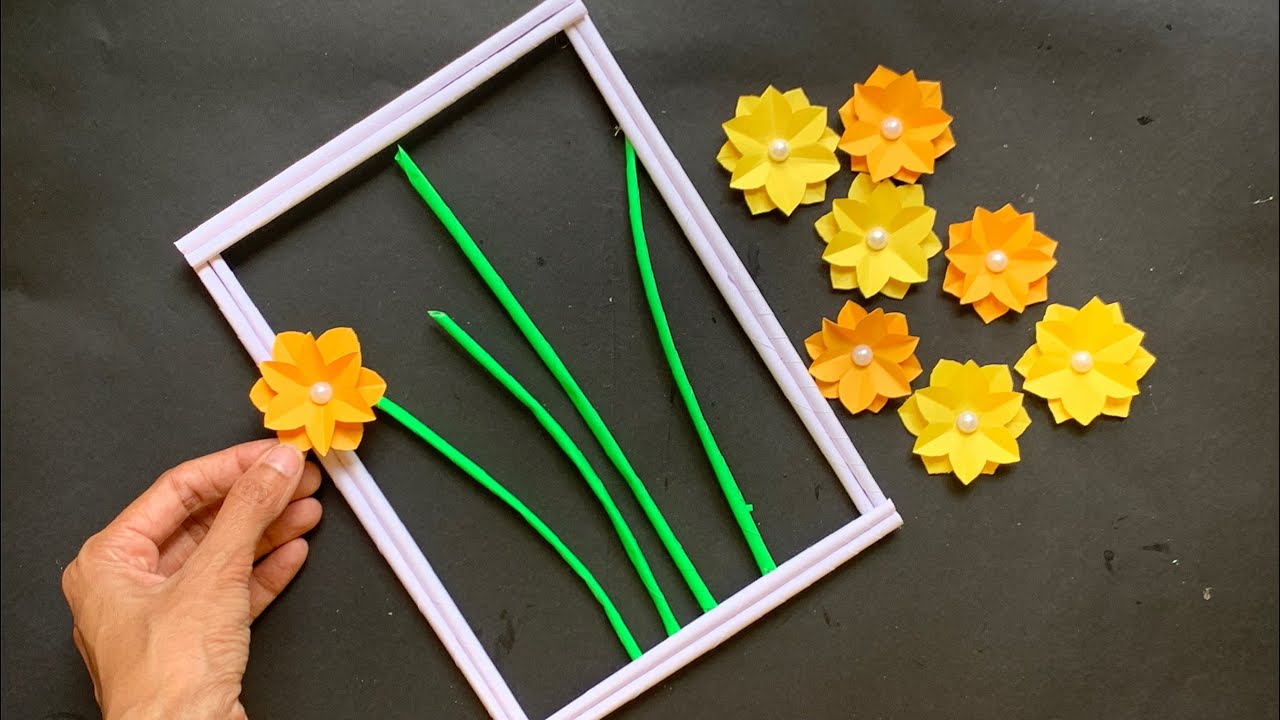 Beautiful and easy wall hanging craft/ Paper Wall Hanging Craft/ Wall ...