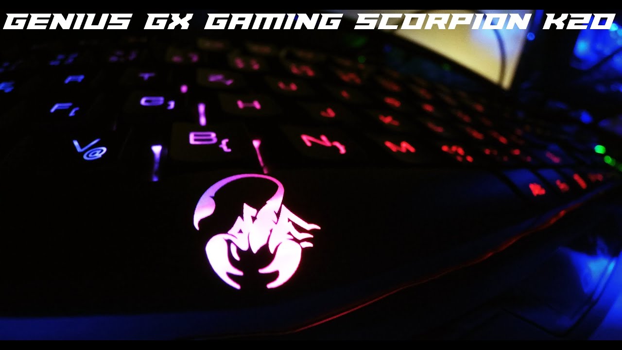Nice backlight keyboard - Genius GX Gaming Scorpion K20 - review - YouTube