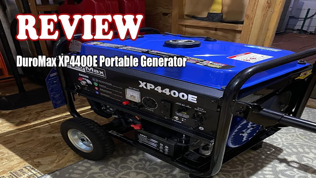 DuroMax XP4400E 4400 Watt Portable Generator - Review 2022 - YouTube