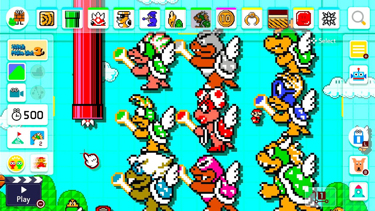 Super Mario Maker 2 All Bosses Course Maker (MEGA HARD Level!) - YouTube