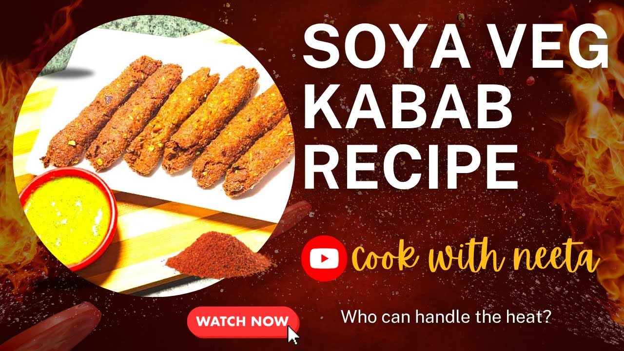 सोयाबीन से बनाएं tasty कबाब। Veg Seekh Kabab recipe | Soyabeen Kabab ...