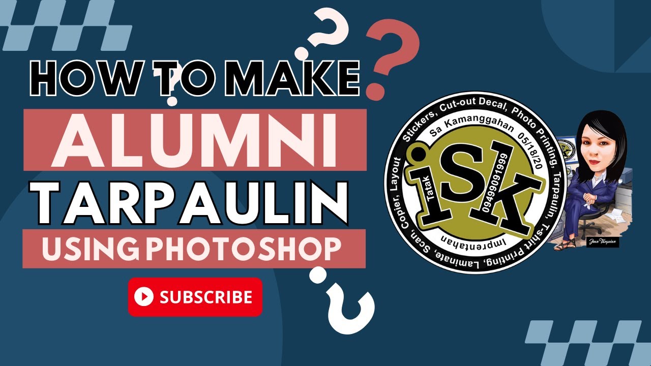 How to make Alumni Tarp using Photoshop - YouTube