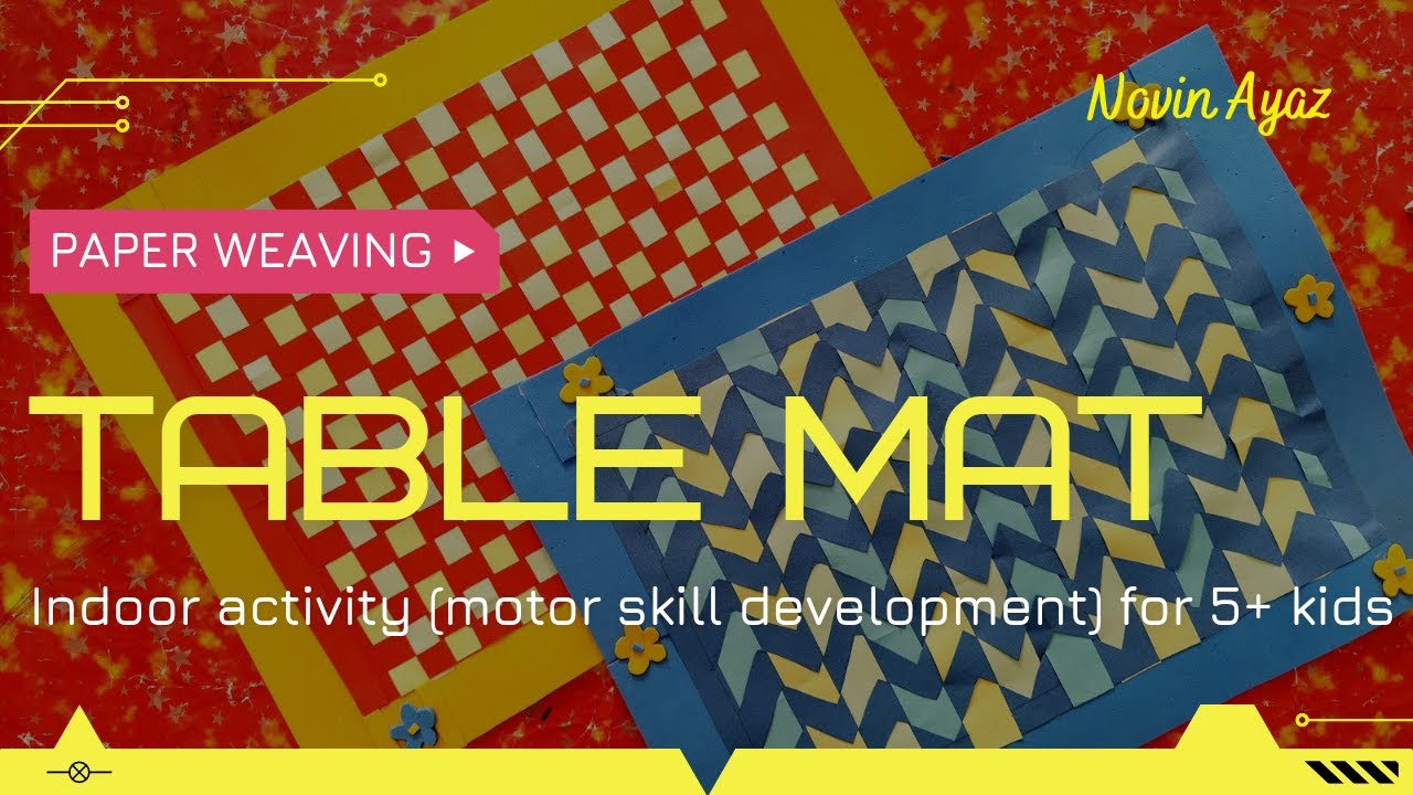Paper Weaving | Paper Craft | Table Mat | Indoor activity for 5+ kids 🤠 ...