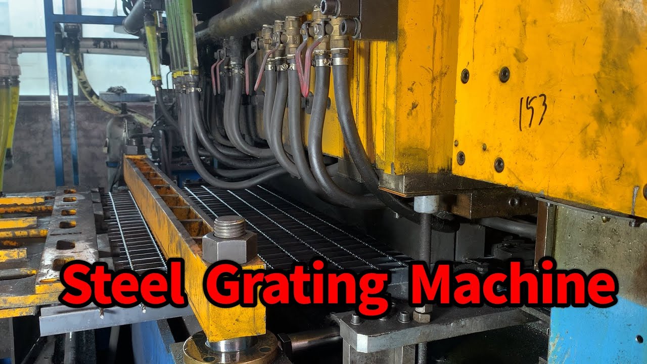 Steel Grating Production, Steel Grating Machine - YouTube