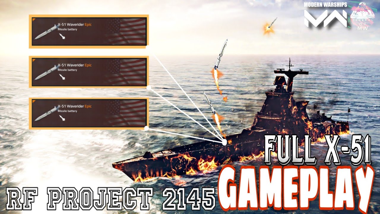 Rf Project 2145 OP Build with X-51🔥 Missile | Modern Warships - YouTube