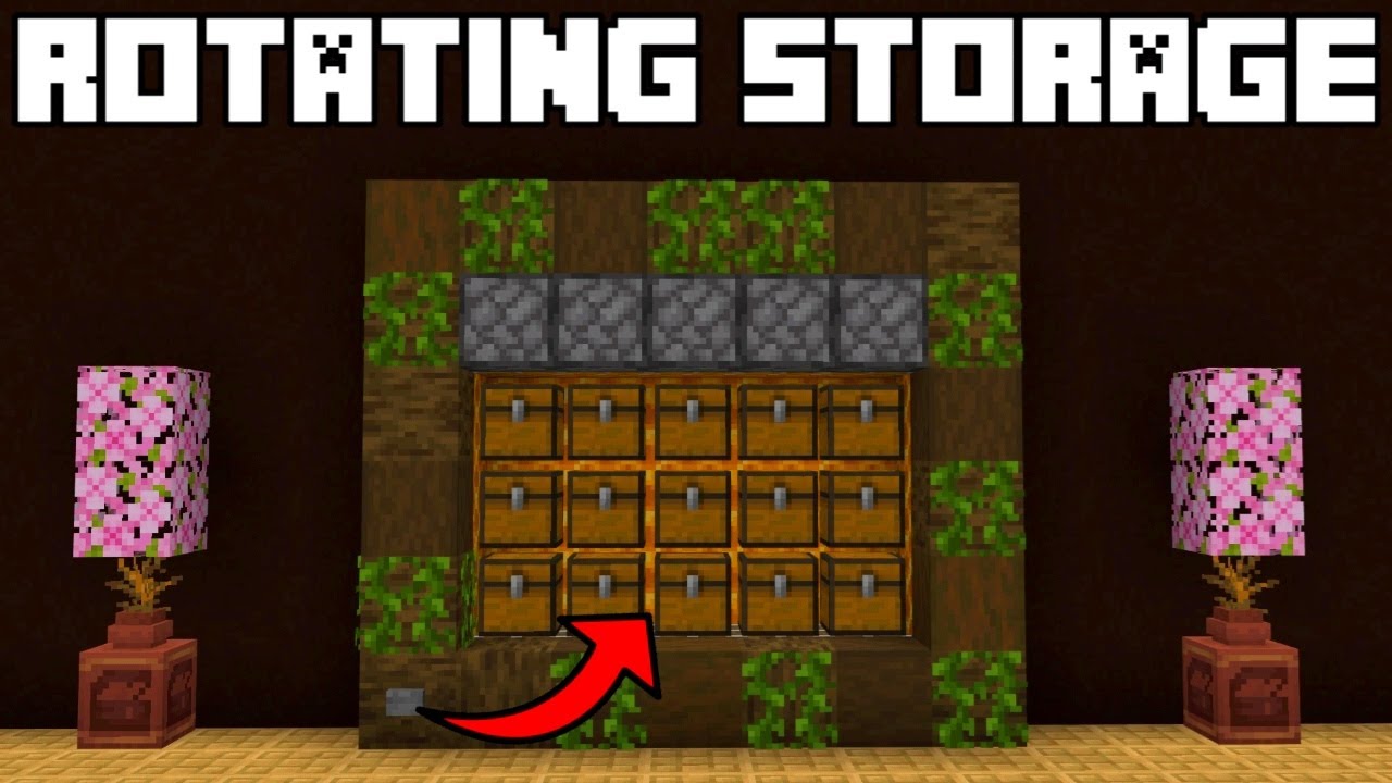 🦅 Minecraft Bedrock 1.20 | ROTATING STORAGE TUTORIAL! - YouTube