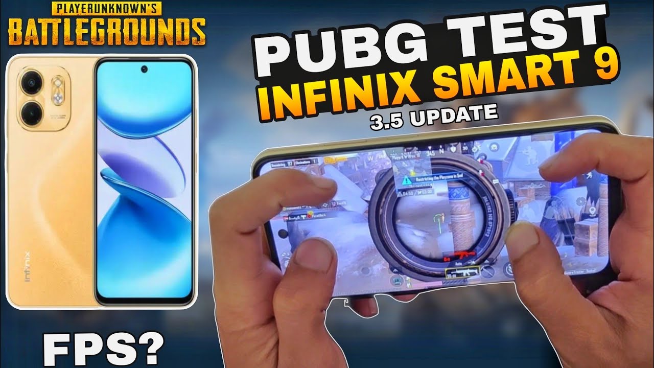 Infinix smart 9 PUBG TEST 🔥 | Heatup, Fps, & Battery Performance Review ...