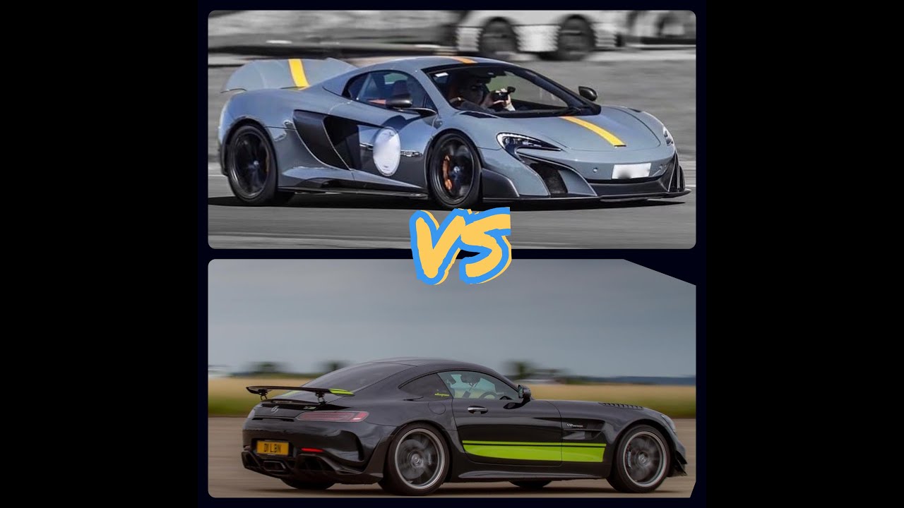 Mcl 675 LT v PPL AMG GTR (PPL tuned) VMAX 200 DRAG RACE 1.2 miles - YouTube
