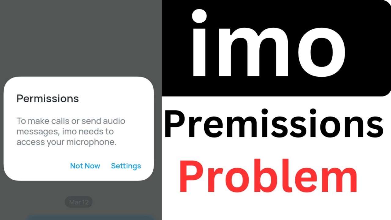 permission problem / imo tell call dile permission problem - YouTube