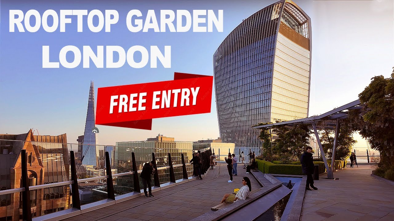 Exploring a London Rooftop Garden With Insane City Views | London City ...