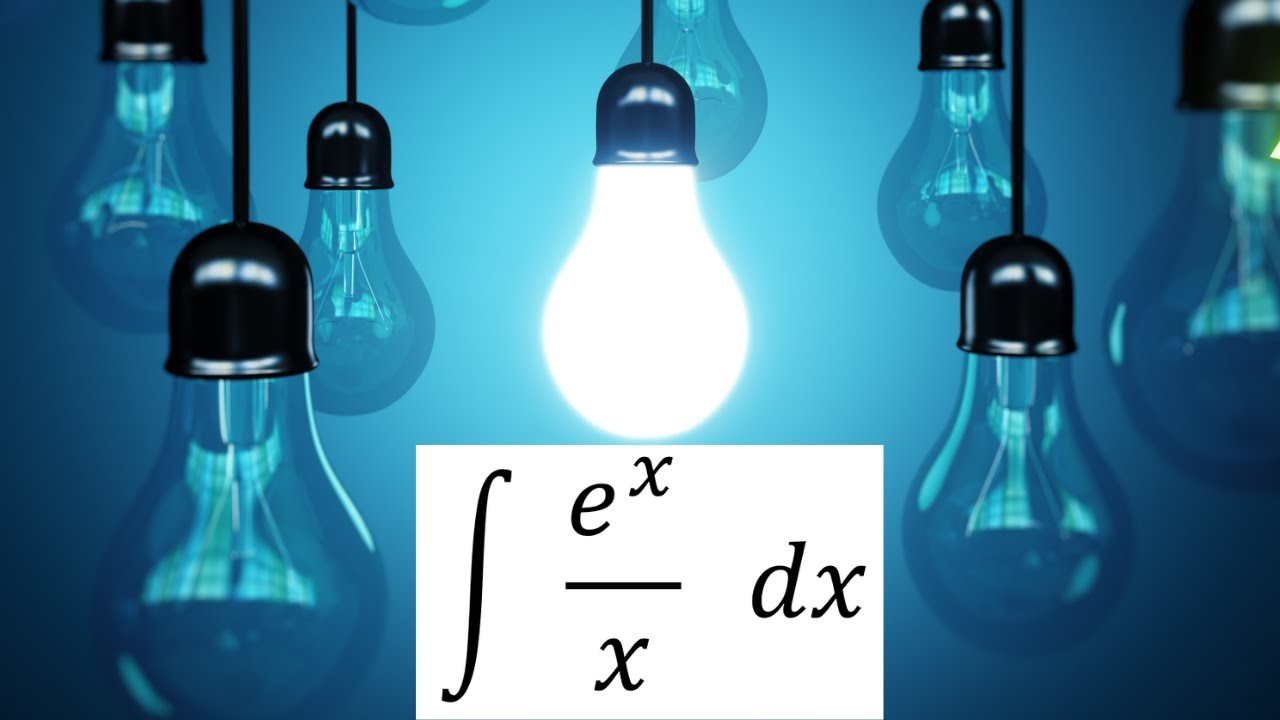 Integration of e^x/x (Solution) - YouTube