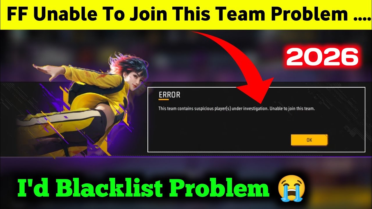 This Team Contains Suspicious Player Under investigation. Unable to ...