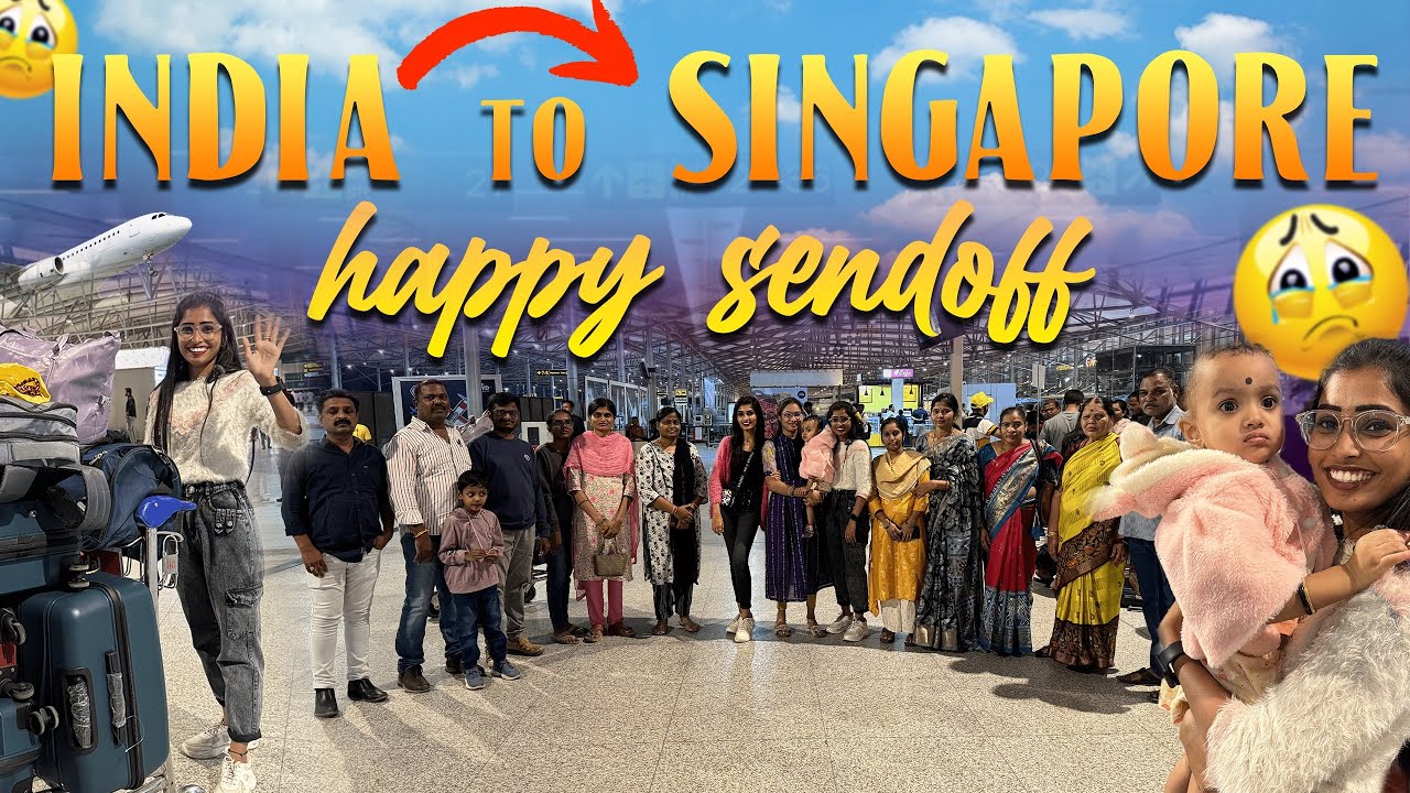 Happy Sendoff🫂 ️ India to Singapore 🇸🇬 🥹 @vinnivoxxofficial / Bye bye ...