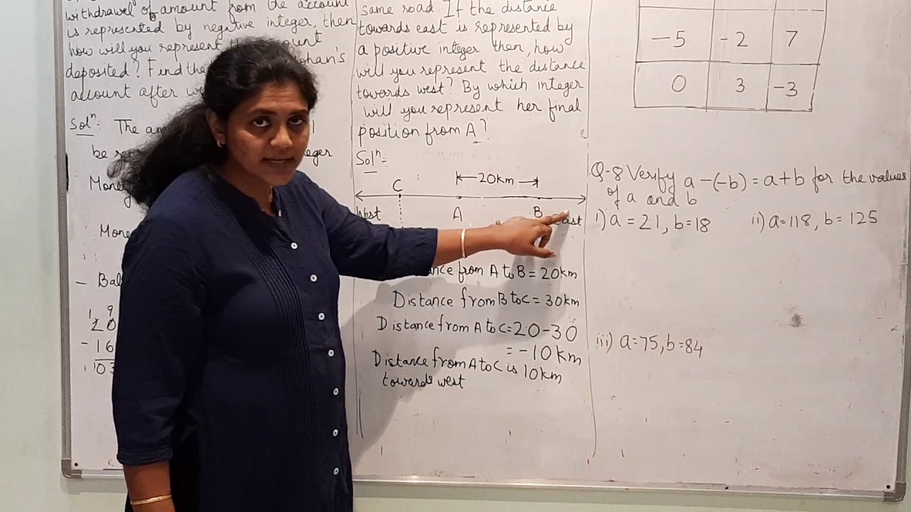 Class VII Maths Integers exercise 1 1continuation YouTube class-vii-maths-integers-exercise-1-1continuation-youtube