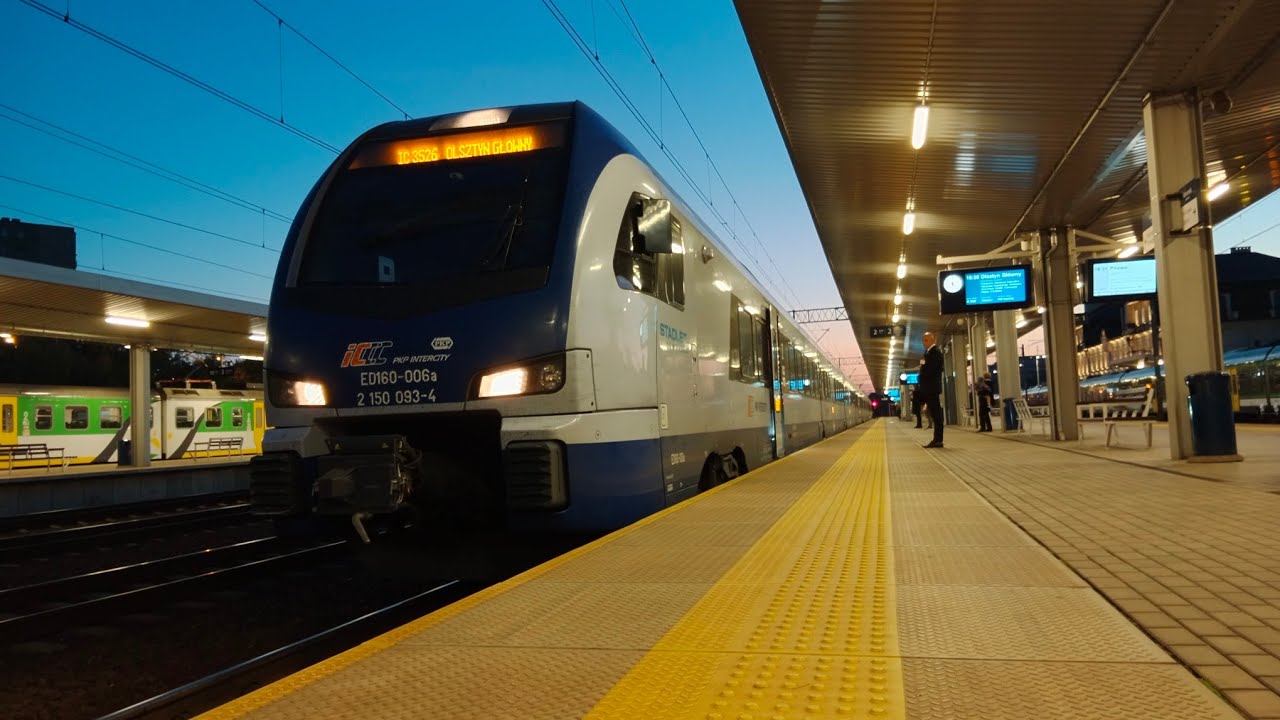ED160-006 do stacji Olsztyn Główny - YouTube