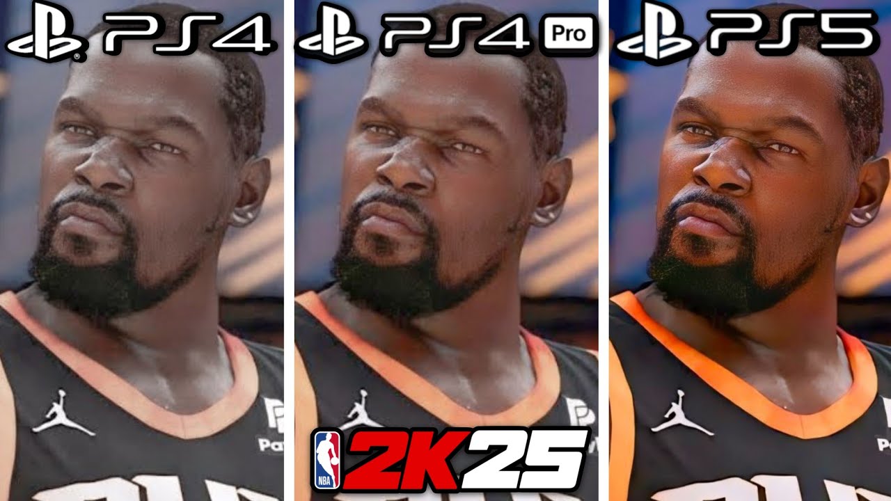 NBA 2K25 PS4 vs PS4 Pro vs PS5 Graphics Comparison - YouTube