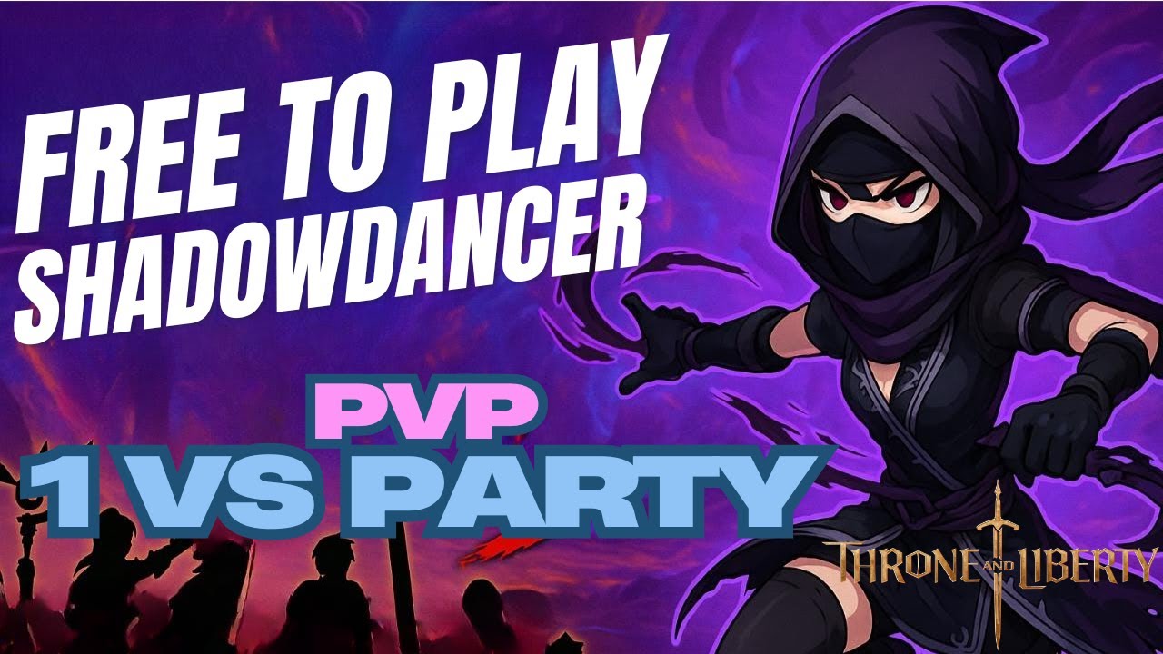 F2P Shadowdancer/Spear Dagger PVP 1vParty - Throne and Liberty #2 - YouTube