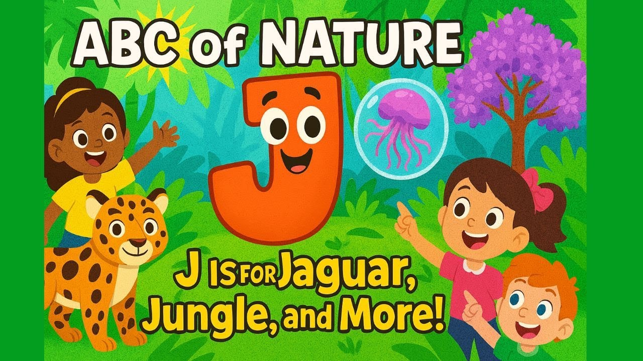 ABC of Nature | Letter J | Jungle, Jaguar, Jellyfish & Jacaranda Tree ...