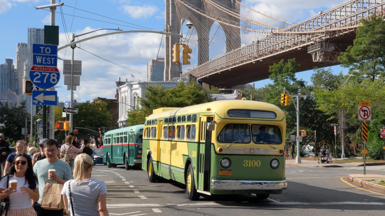 NYC Transit Museum: 2024 Bus Fest Vintage Busses Leaving Brooklyn ...