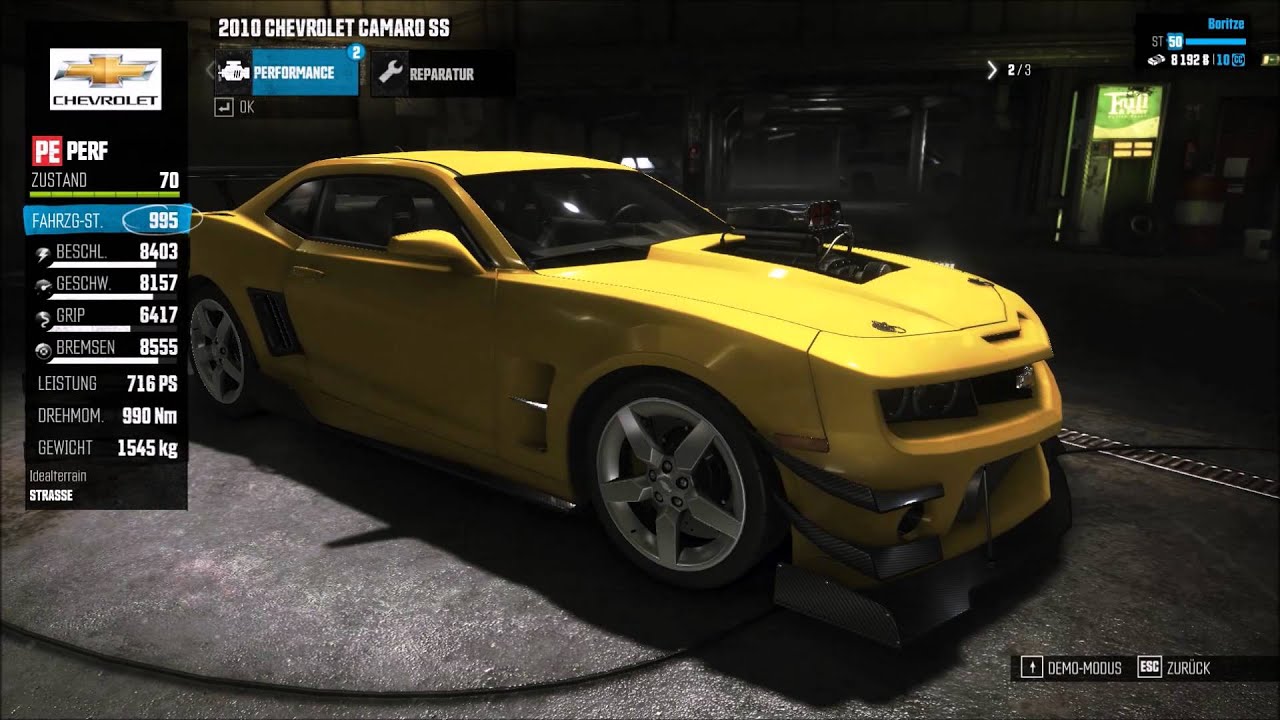 The Crew - Chevrolet Camaro SS Performance Tuning - YouTube