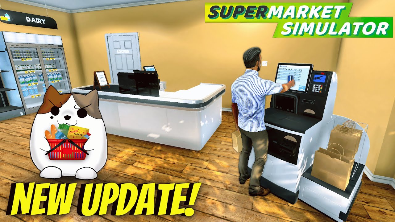 More Self Checkout Counters and a New Door in Supermarket Simulator ...