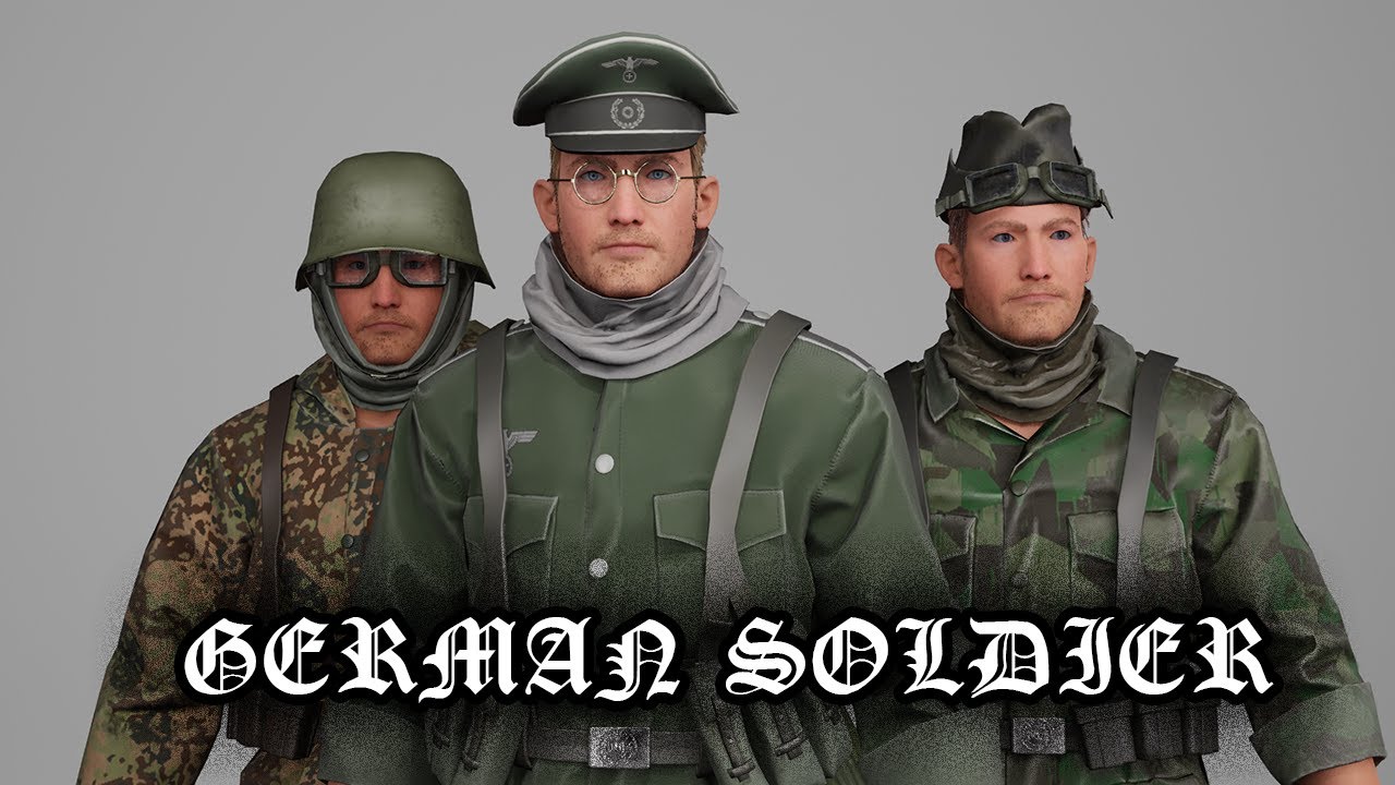 German Soldier WW2 Character. Metahuman Compatible. - YouTube