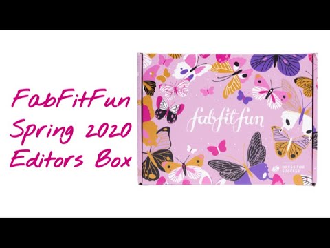Fab Fit Fun Spring 2020 Editor's Box Unboxing - YouTube