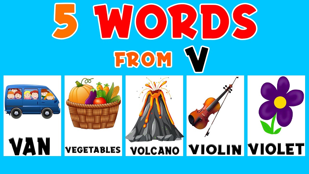 5 Words From Each Alphabet | A to Z 5 Words | ABC Learning | ABC For ...