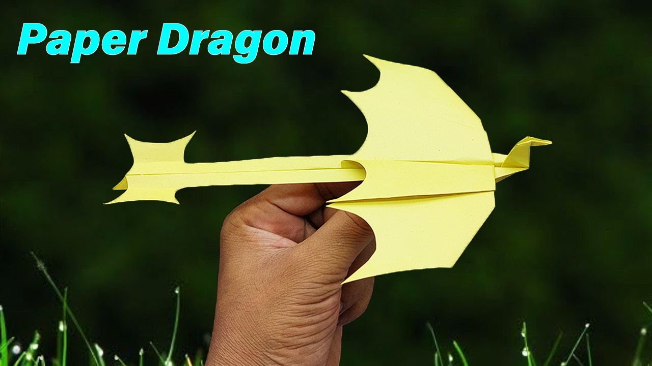 How to Make a Paper Dragon that Flies Really well! - Flying Paper ...