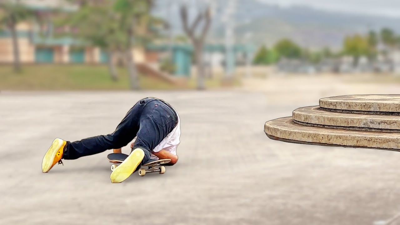 I Tried To Learn New Stair Tricks - YouTube