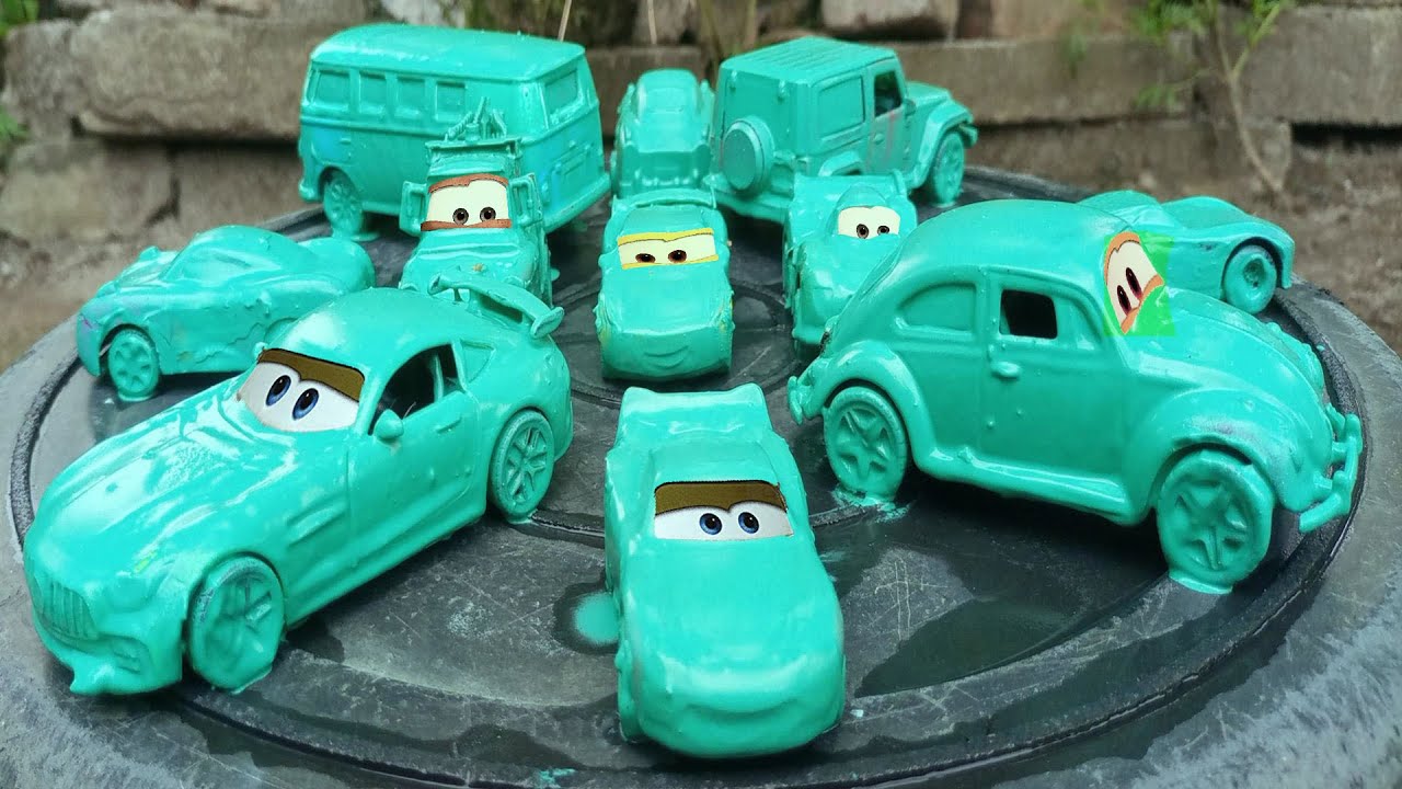 Best Disney Pixar Cars Falling into the Deep Mud, Lightning McQueen ...